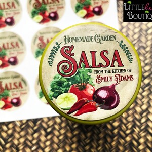 Salsa Labels, Garden Salsa Labels, Homemade Salsa Labels, Salsa Canning ...