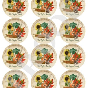 Fall Stickers - Thanksgiving Stickers - Fall Harvest Stickers ...