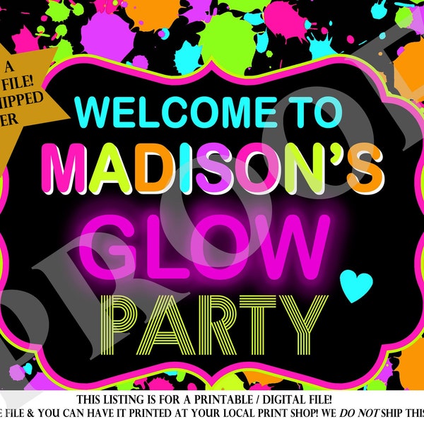 Glow Party Backdrop - Etsy