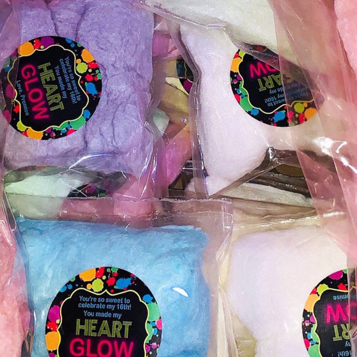 Glow Party Stickers Neon Glow Party Favors Glow in the Dark - Etsy