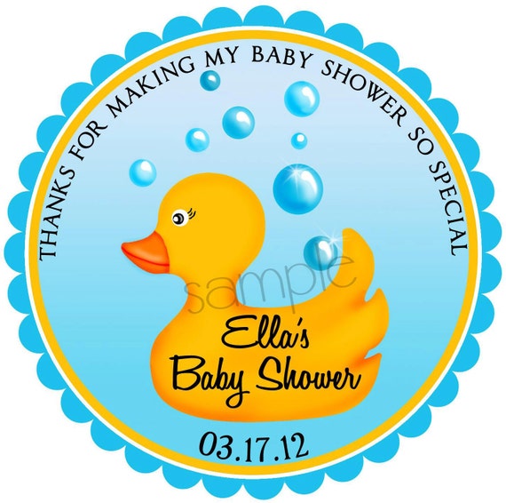 Rubber Ducky Stickers, Rubber duck, Baby Shower stickers, Labels, Seals ...