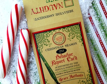 Santa Report Card - Etsy