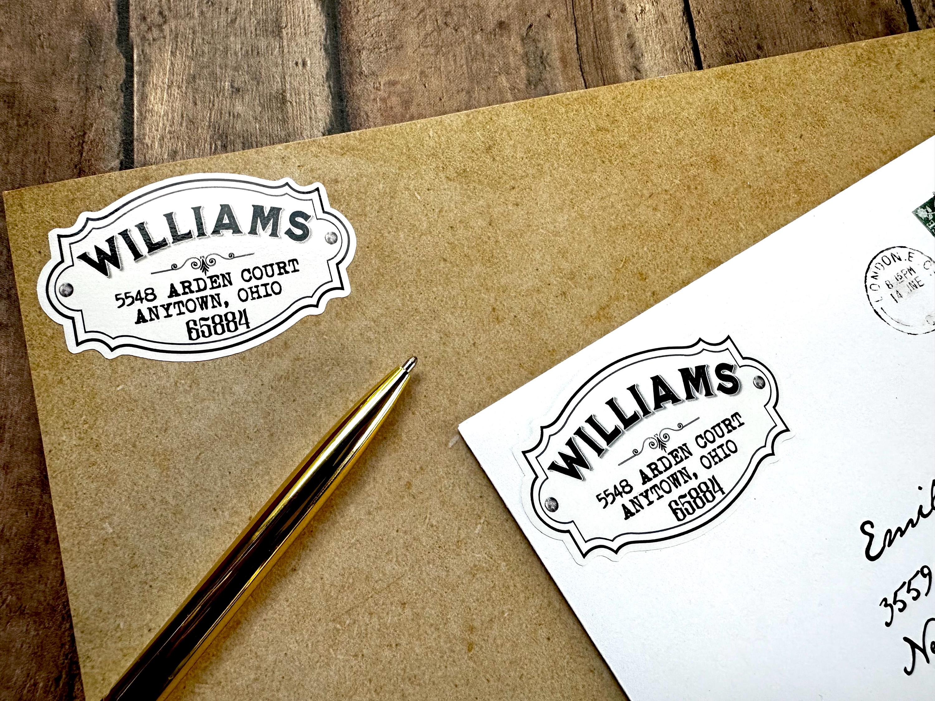 Classic Simple Return Address Labels, Retro Sign Post, Retro Style ...