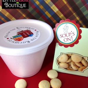 Soup Stickers, Soup Labels, Kitchen Stickers, Cooking, Labels, Seals ...