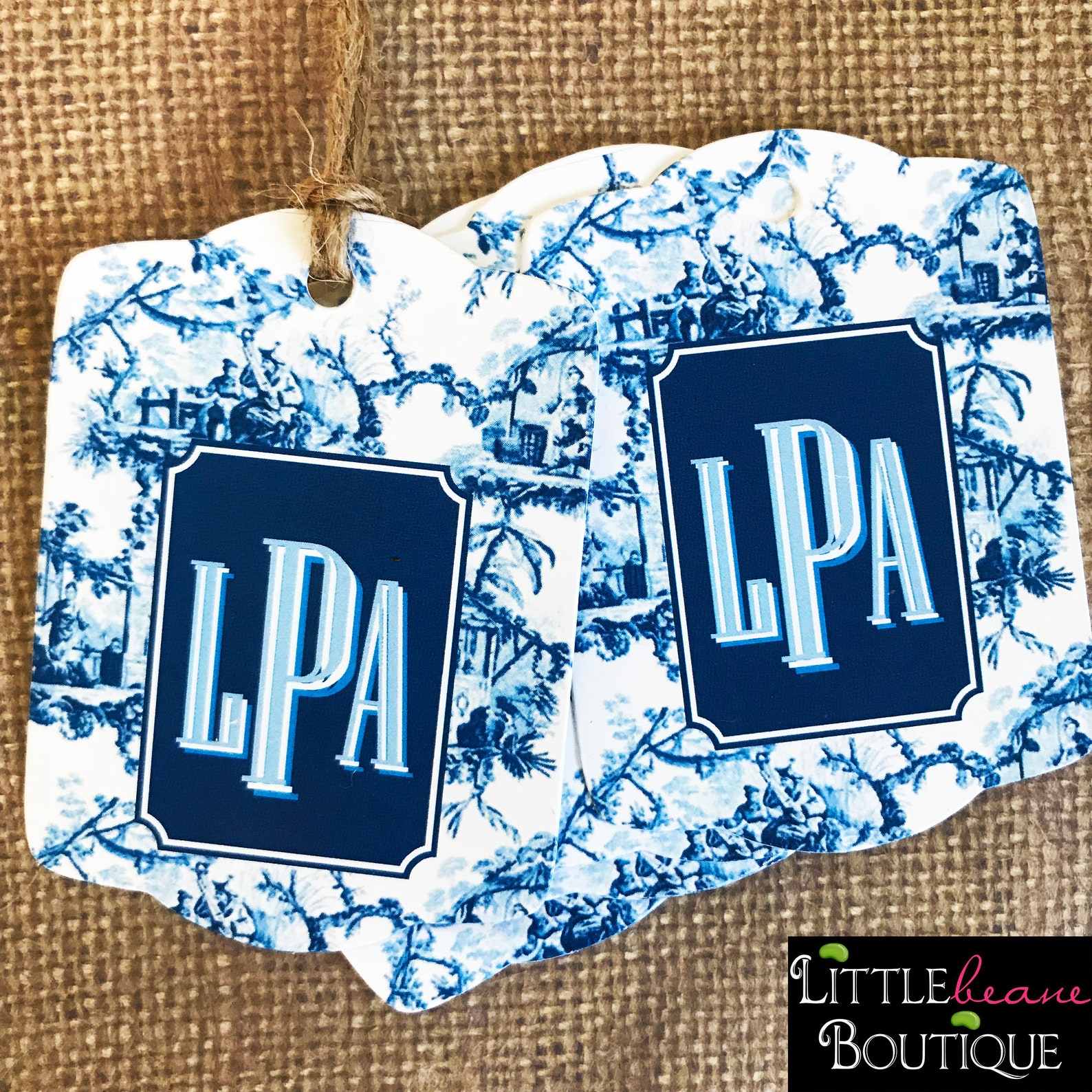 Chinoiserie Gift Tags Preppy Tags Monogram Gift Tags Asian - Etsy