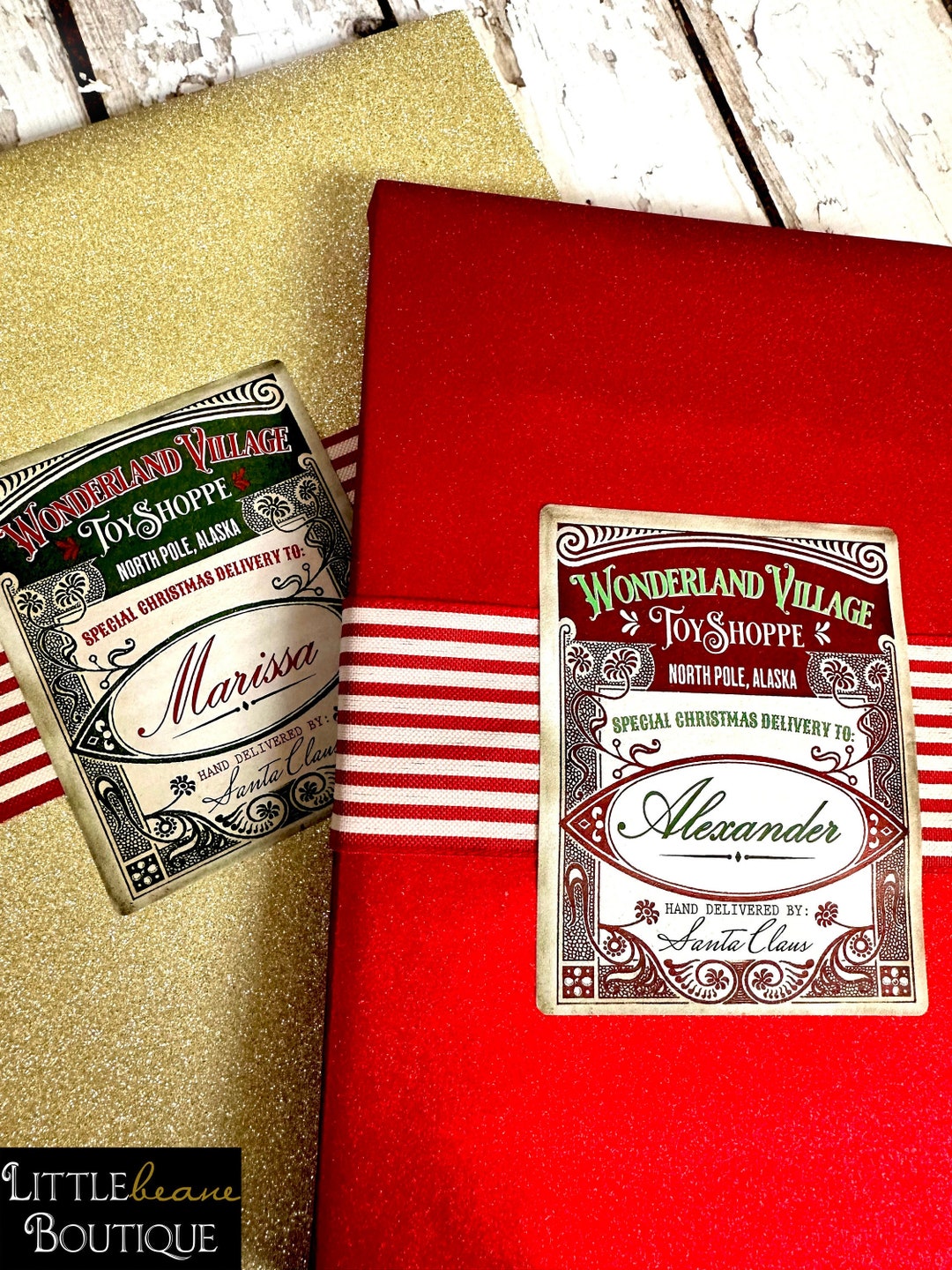 Santa Gift Stickers, Christmas Special Delivery Labels, Santas Toy ...