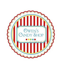 Sweet Shop Stickers, Sweet Shoppe Stripes, Candy Stickers, Candy ...
