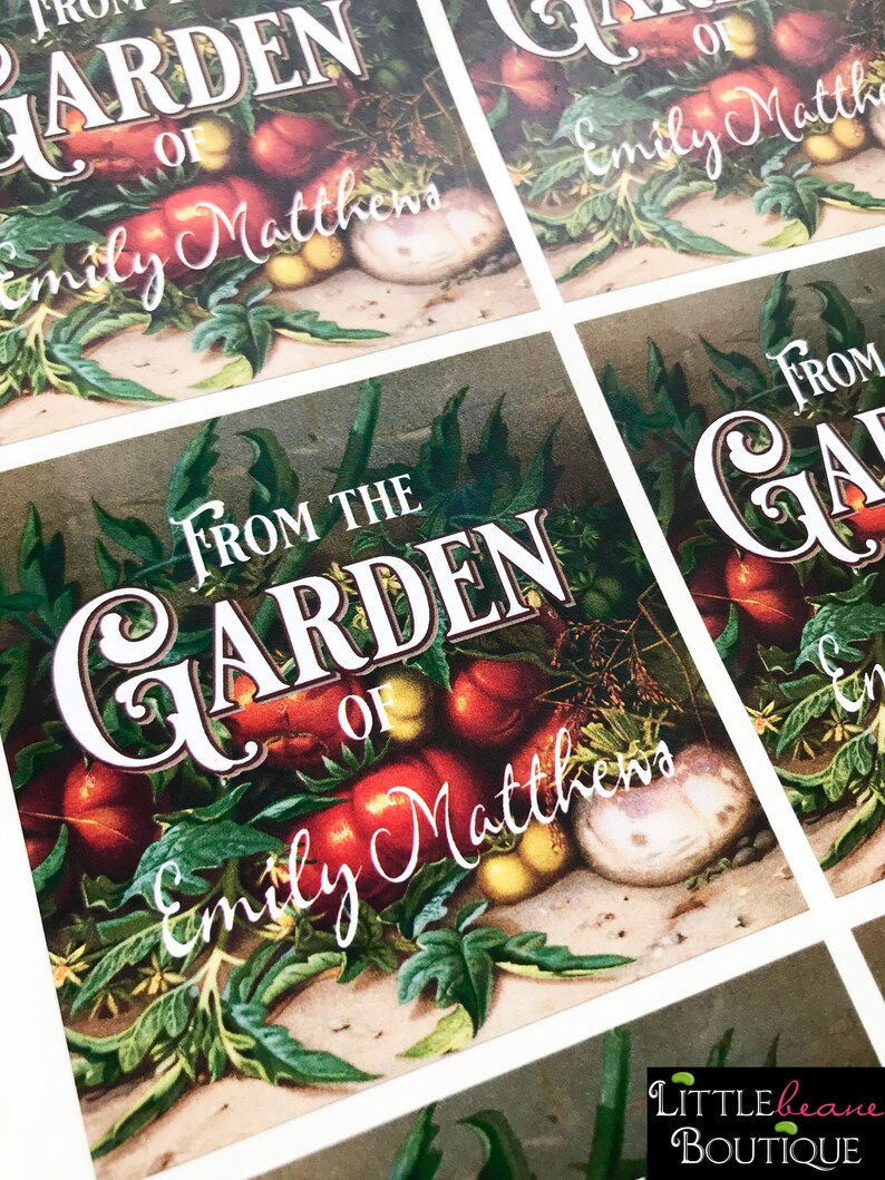 Garden Labels From the Garden of Stickers Tomato Labels - Etsy