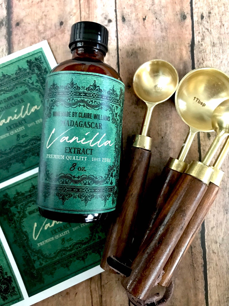 Vanilla Extract Labels Homemade Vanilla Extract Labels - Etsy