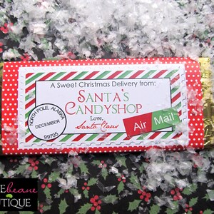 Printable Christmas Candy Bar Wrappers, DIY, Christmas Candy Wrapper ...