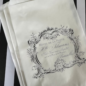 French Favor Bags, Large French Patisserie Bag, Boulangerie Bag, Paris ...