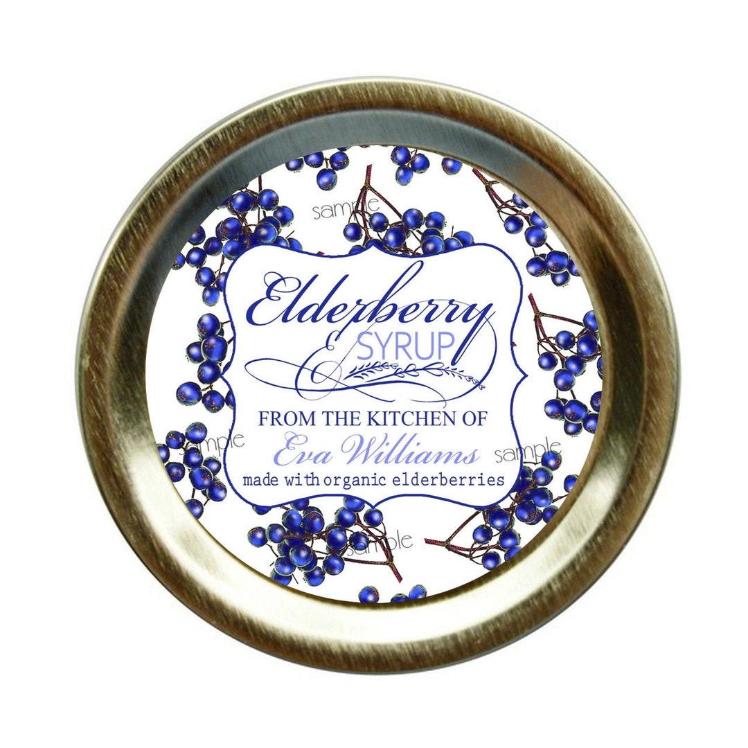 Elderberry Syrup Labels, Elderberry Jam Labels, Elderflower Syrup ...