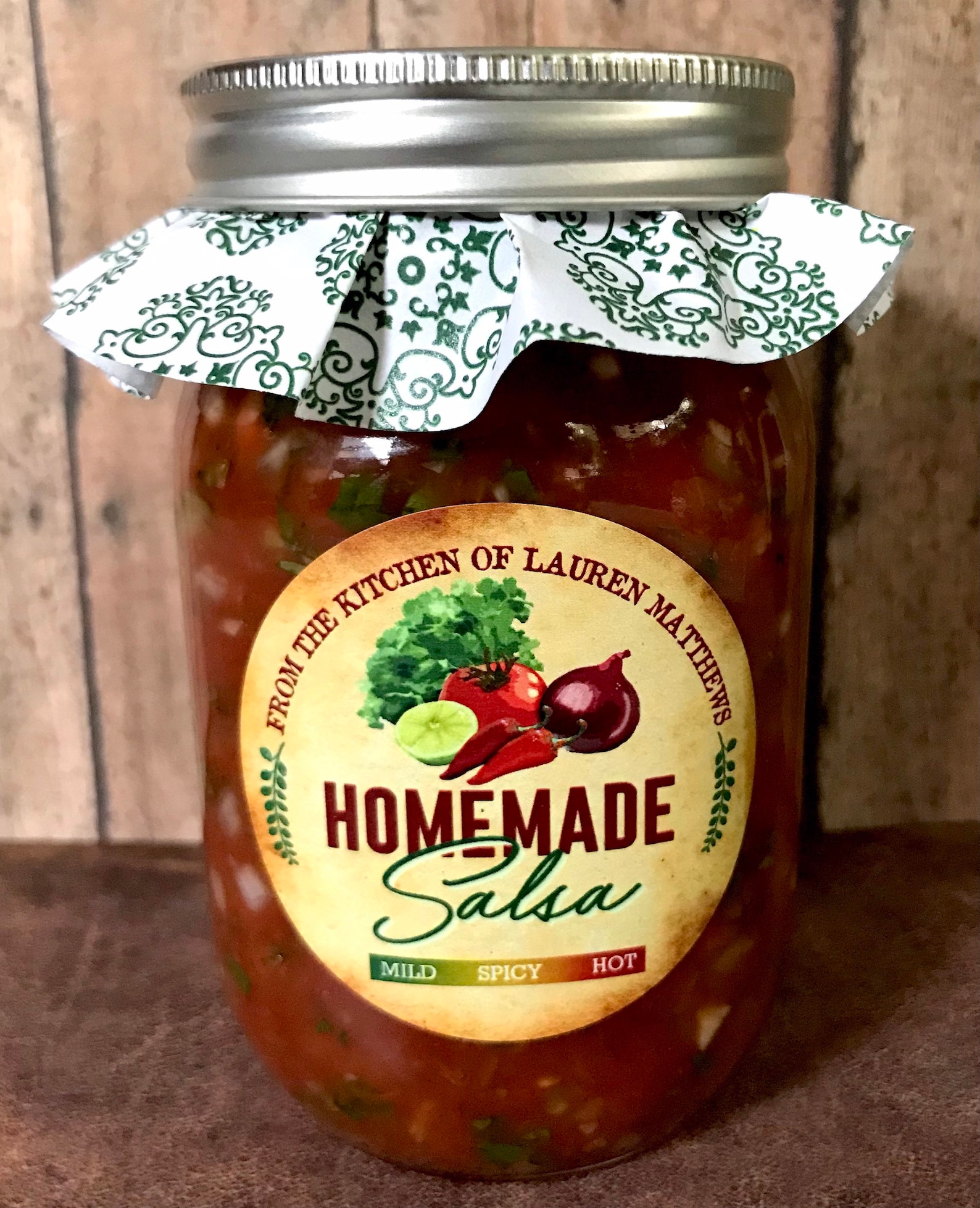 WATERPROOF Salsa Stickers, Mild Salsa Labels, Homemade Salsa Labels ...