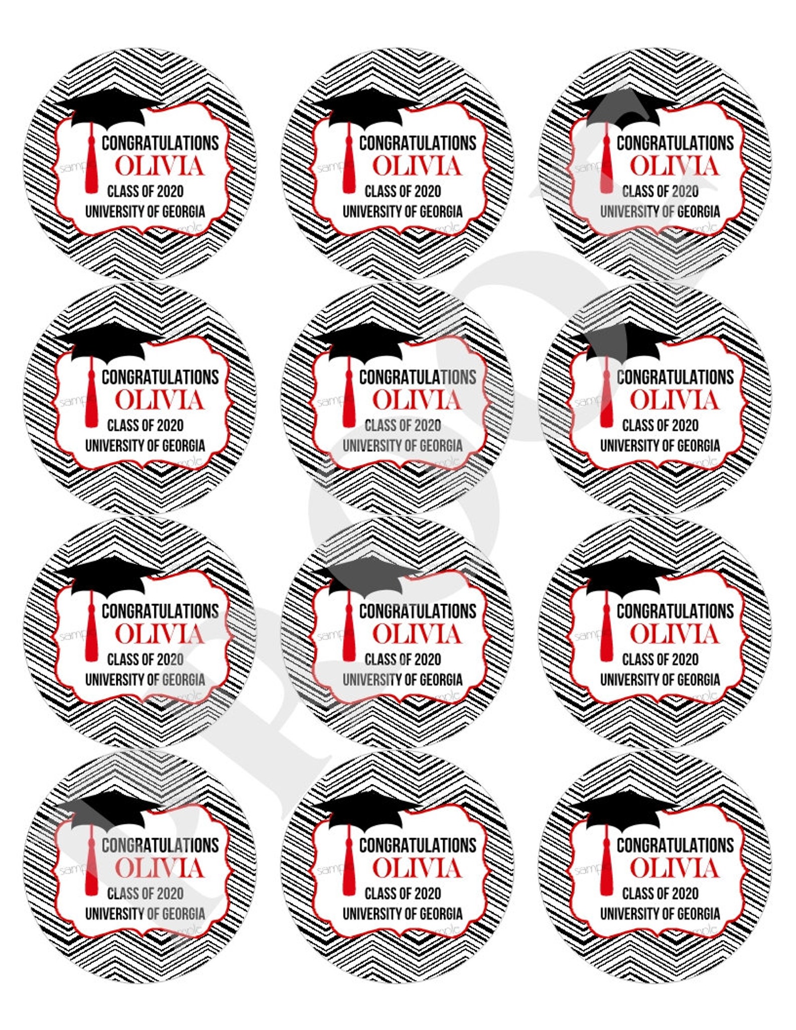 Graduation Stickers Graduation Party Favor Labels College - Etsy