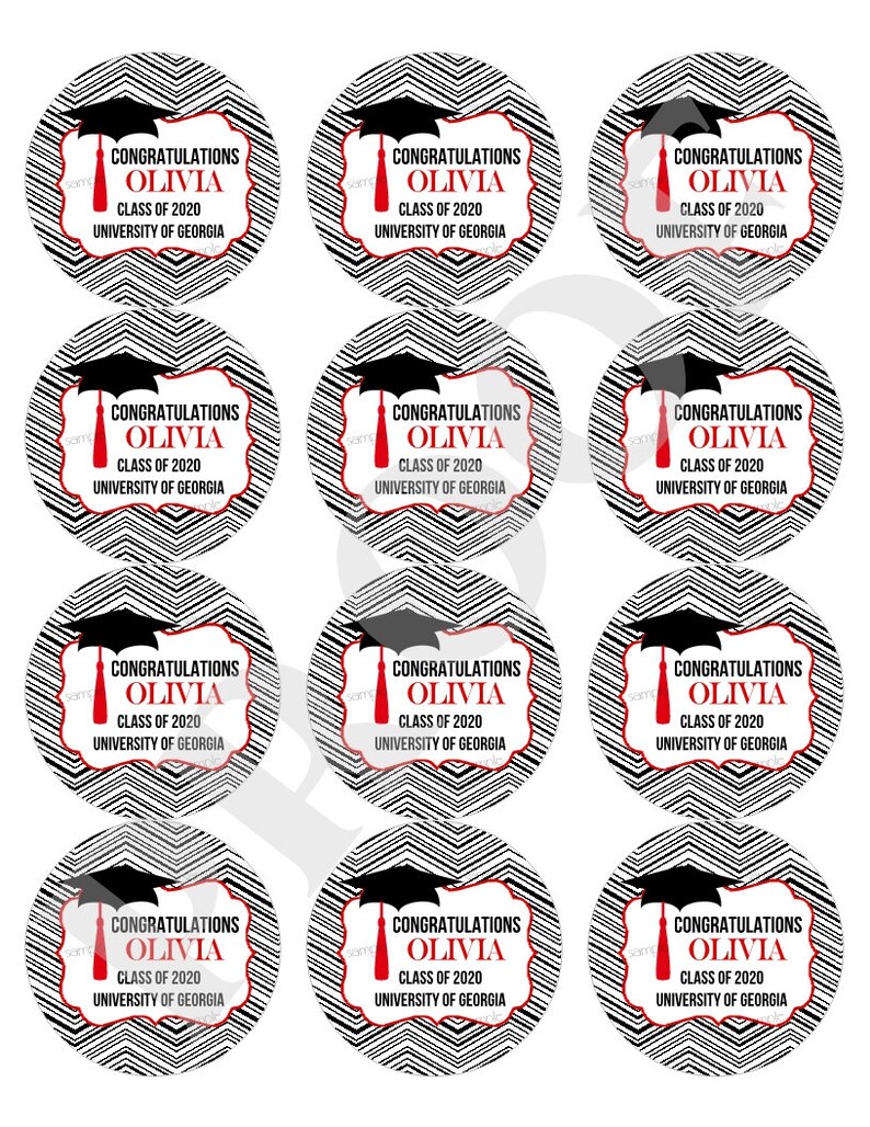 Graduation Stickers Graduation Party Favor Labels College | Etsy