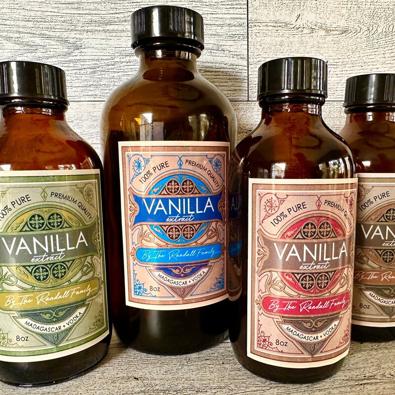 Vanilla Extract Labels - Etsy