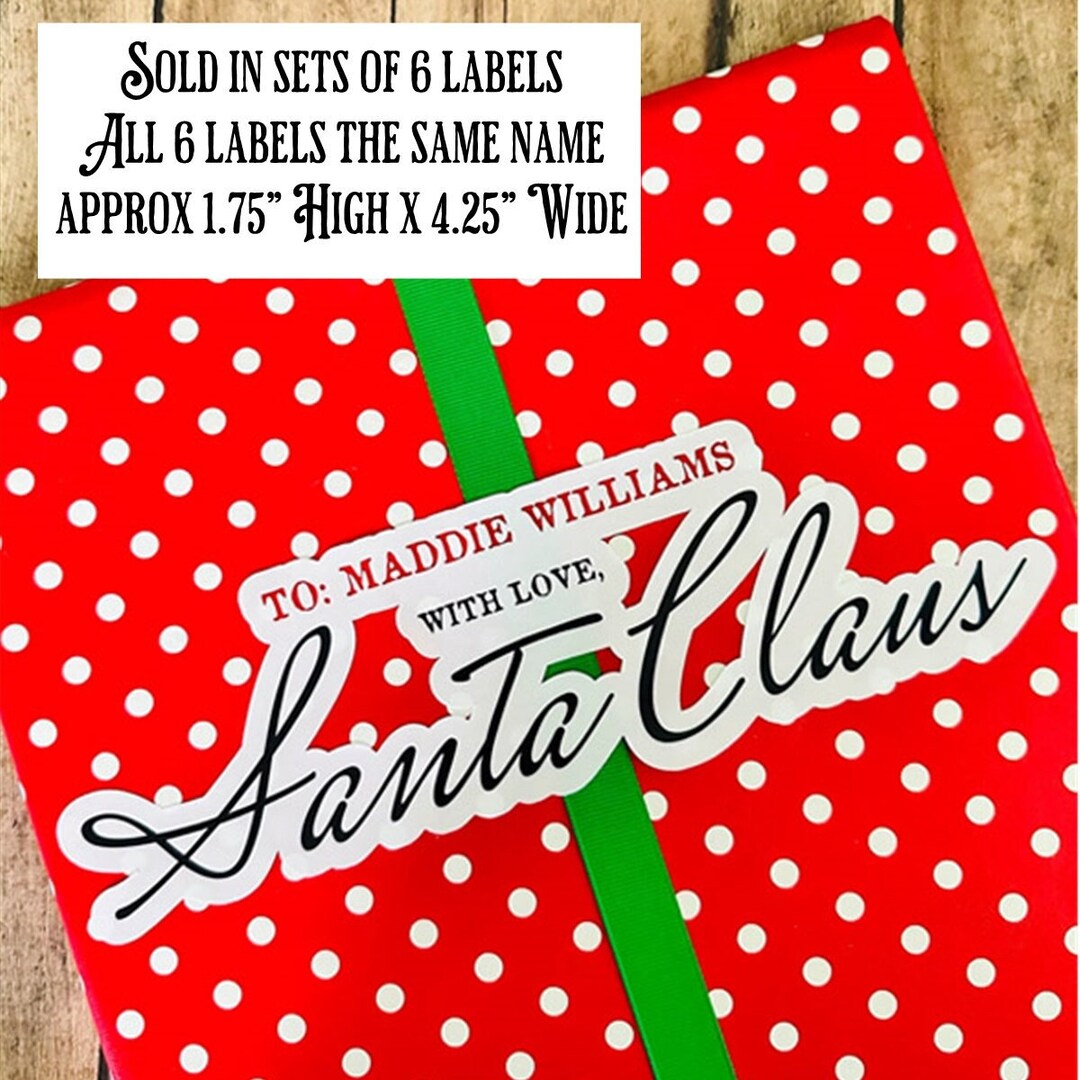 Santa Special Delivery Stickers, Kids Christmas Gift Labels, From Santa ...