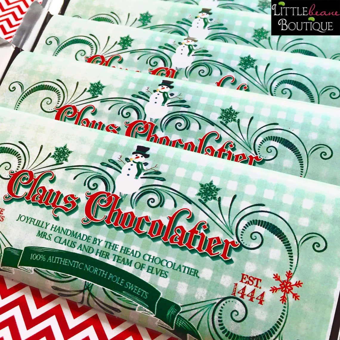 Printable Christmas Candy Bar Wrappers Candy Bar Wrappers | Etsy