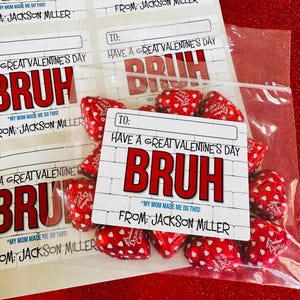 Bruh Valentines, Bruh Valentine Stickers, Boys Slang Valentines ...