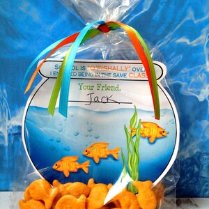 Printable Fish Favors, Printable Schools Out Favors, DIY, School is ...