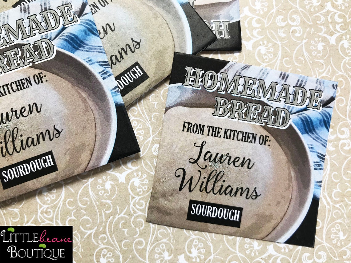 Homemade Bread Labels Bread Baking Labels Kitchen Stickers | Etsy