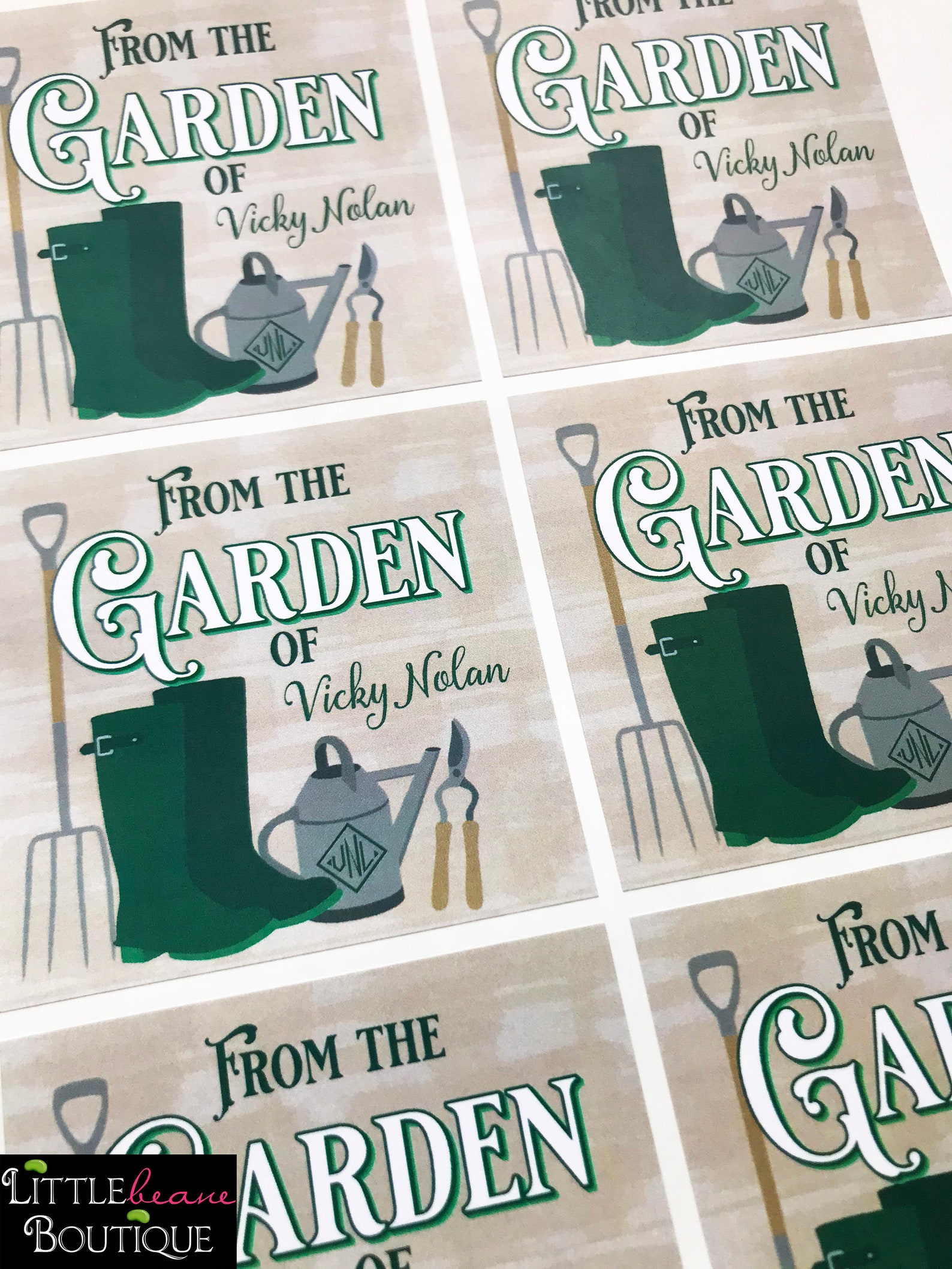 Garden Labels From the Garden of Stickers Garden Boots - Etsy