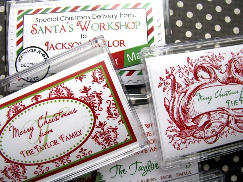 Personalized Christmas Stickers Santas Nice List Santa | Etsy