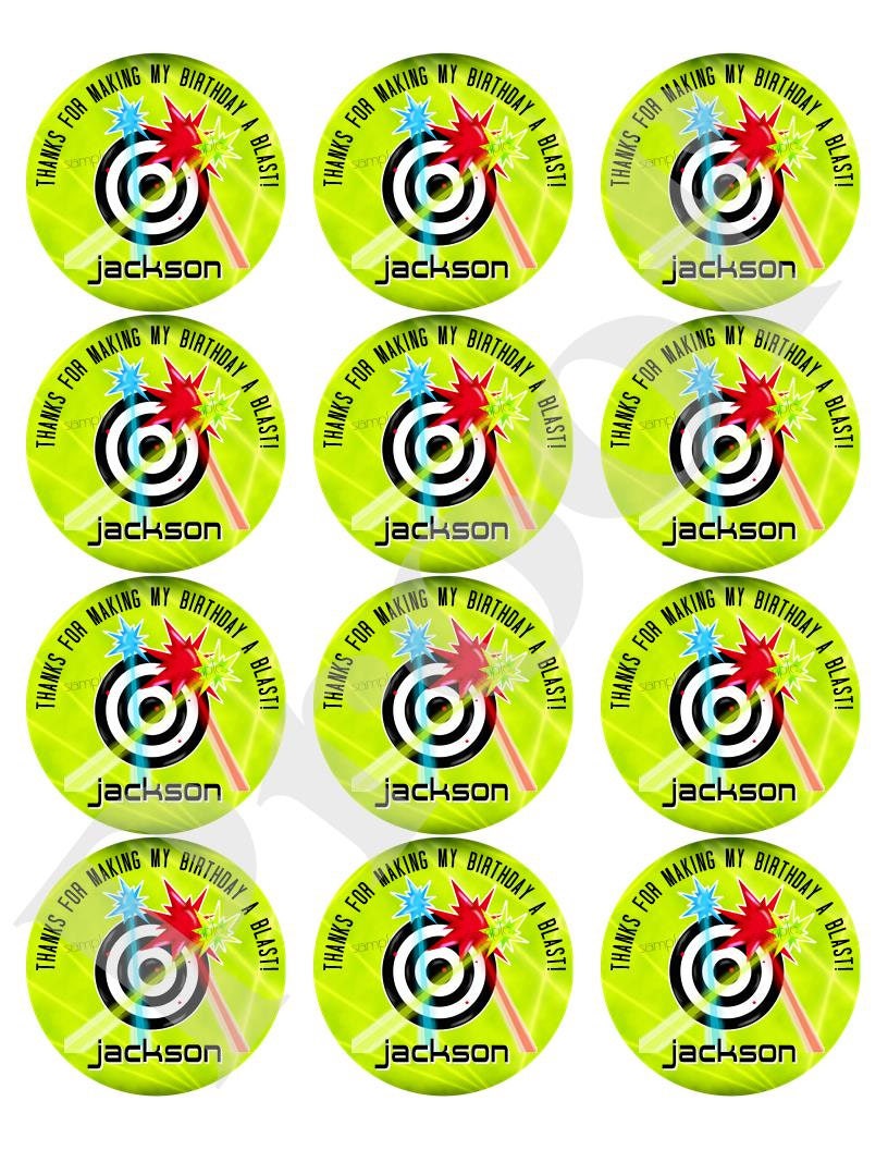 Laser Tag Stickers Laser Tag Birthday Party Laser Tag Favor - Etsy Canada