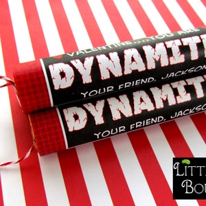 Printable Valentines Wrappers Dynamite Valentines DIY - Etsy