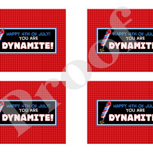 Printable July 4th Candy Wrappers DIY Candy wrappers 4th of | Etsy