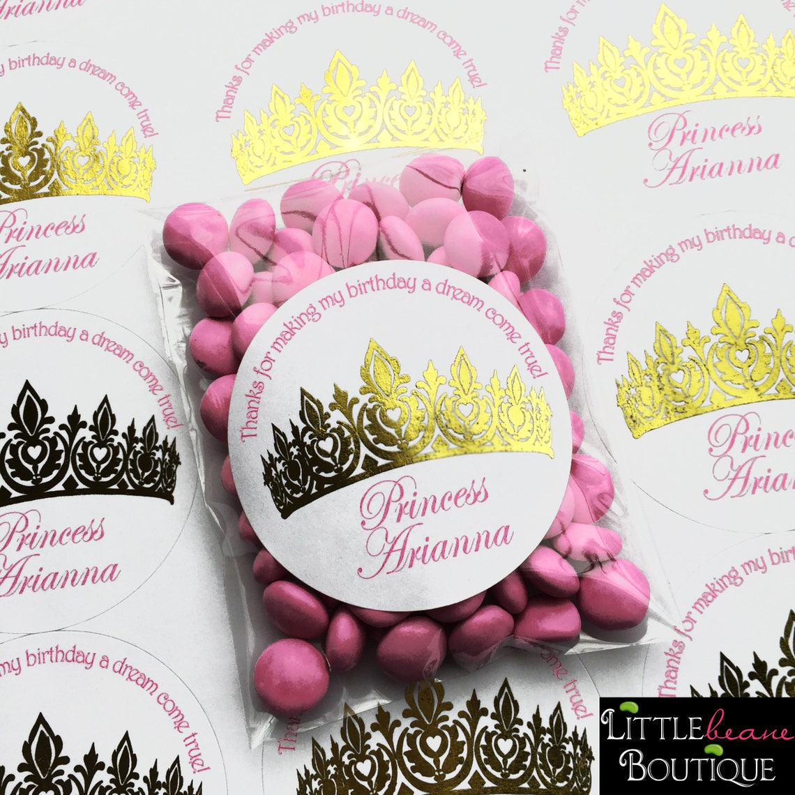 Princess Stickers Gold Tiara Stickers Quinceanera Stickers - Etsy