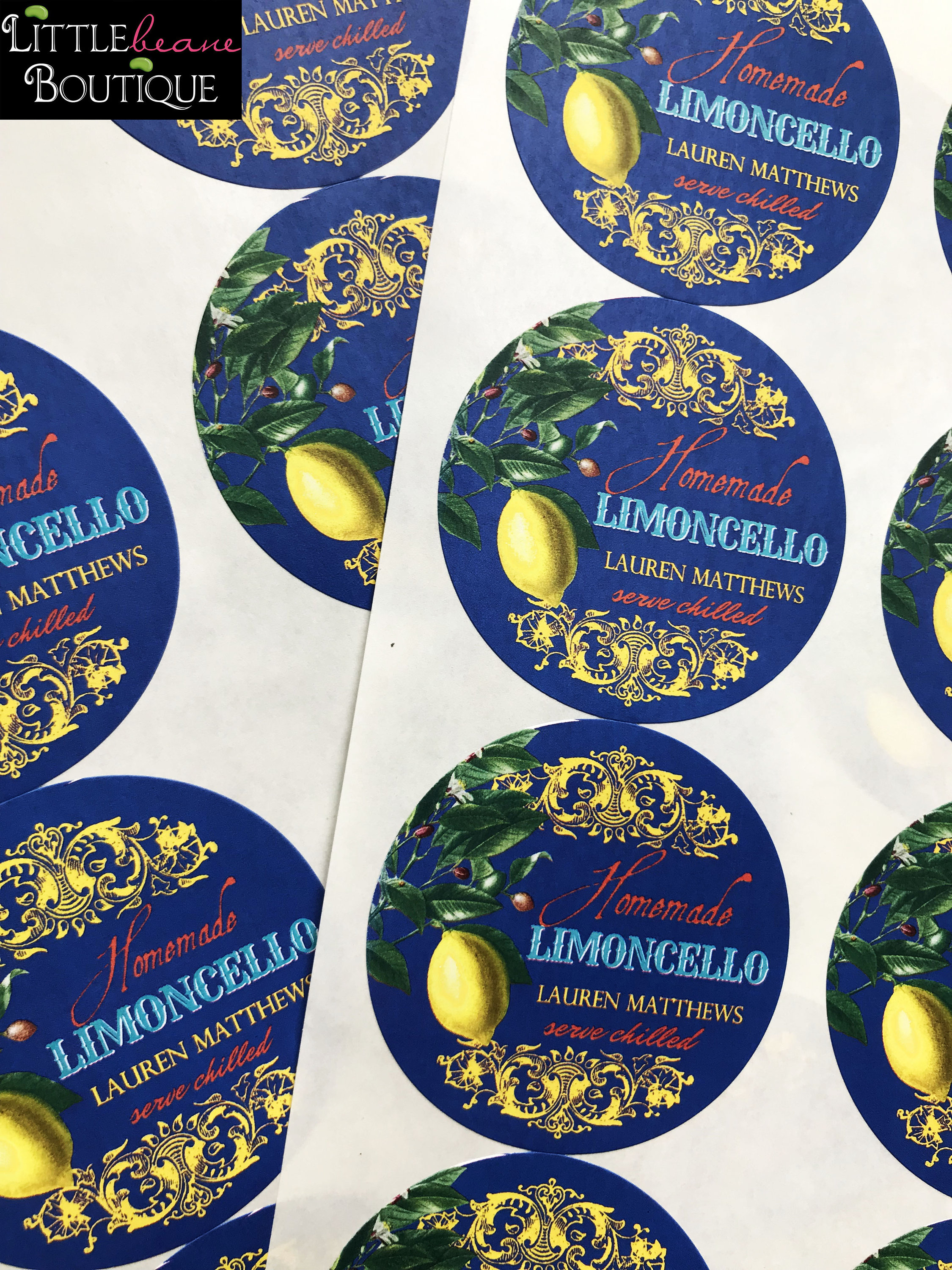 Custom Limoncello Labels Mediterranean Labels Italian - Etsy