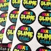 Glow Party Stickers, Glow Slime Stickers, Slime Party, Glow in the Dark ...