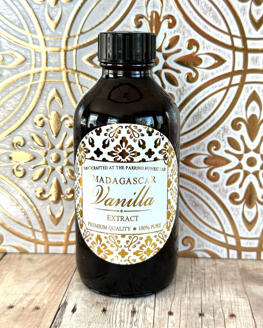 Gold WATERPROOF Vanilla Extract Labels, Homemade Vanilla Extract Labels ...