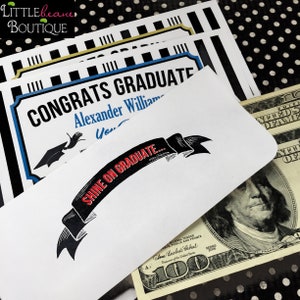 Graduation Money Envelopes, Graduation Money Gift, High School ...