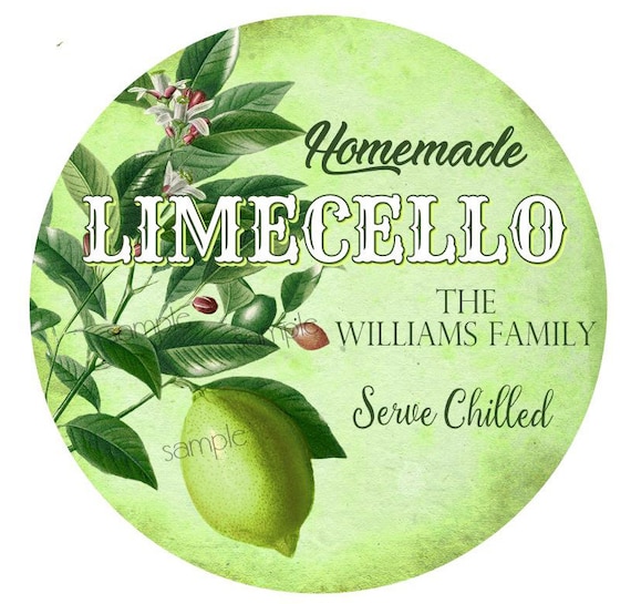 Custom Limecello Lables Lime Tags Lime Stickers Limecello - Etsy