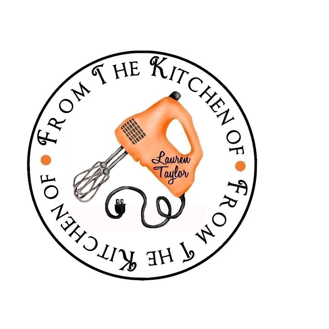 Personalized Stickers, Hand Mixer, Baking Stickers, Cooking, Kitchen ...