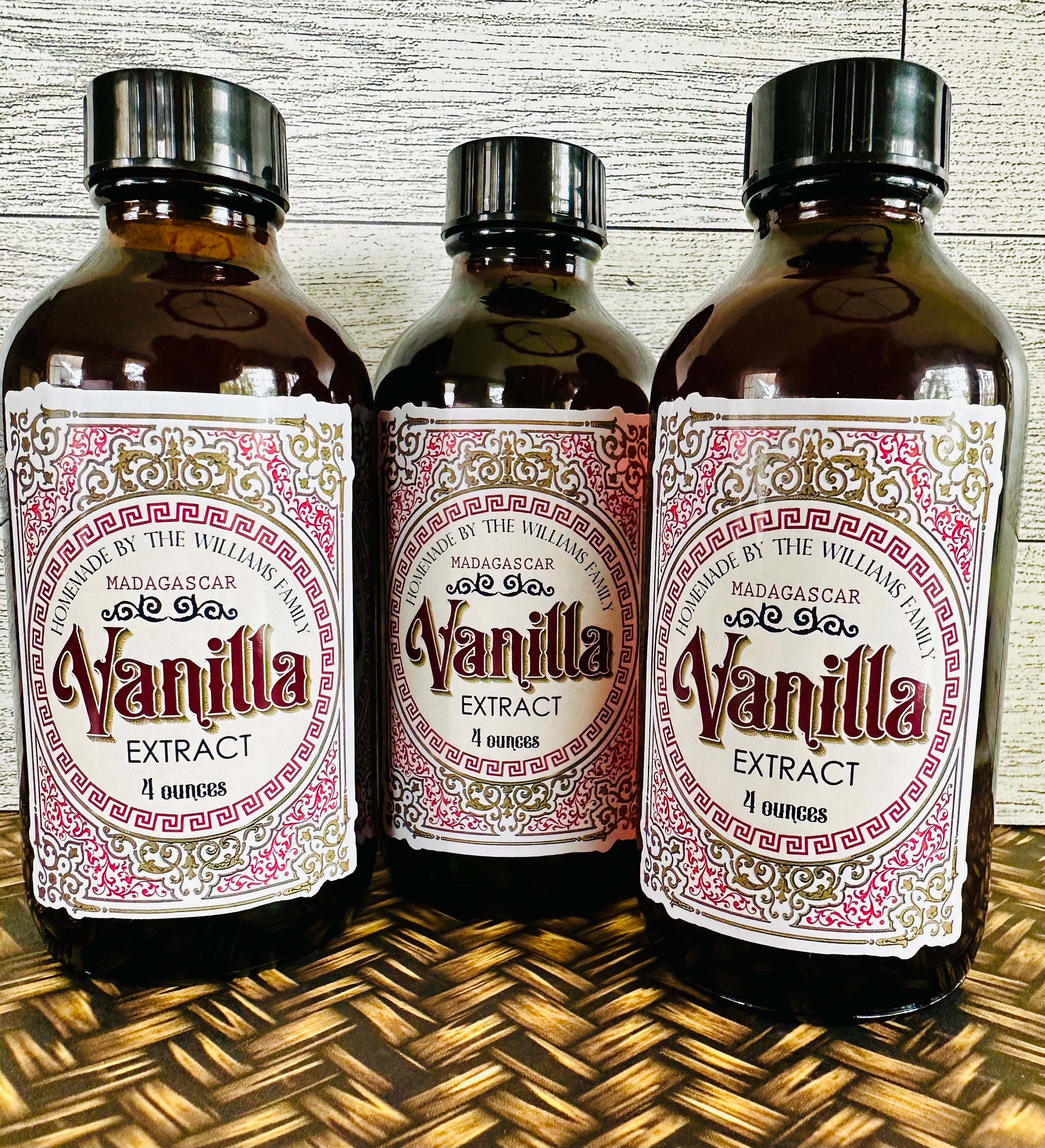 Waterproof Vanilla Extract Labels, Personalized Vanilla Extract ...