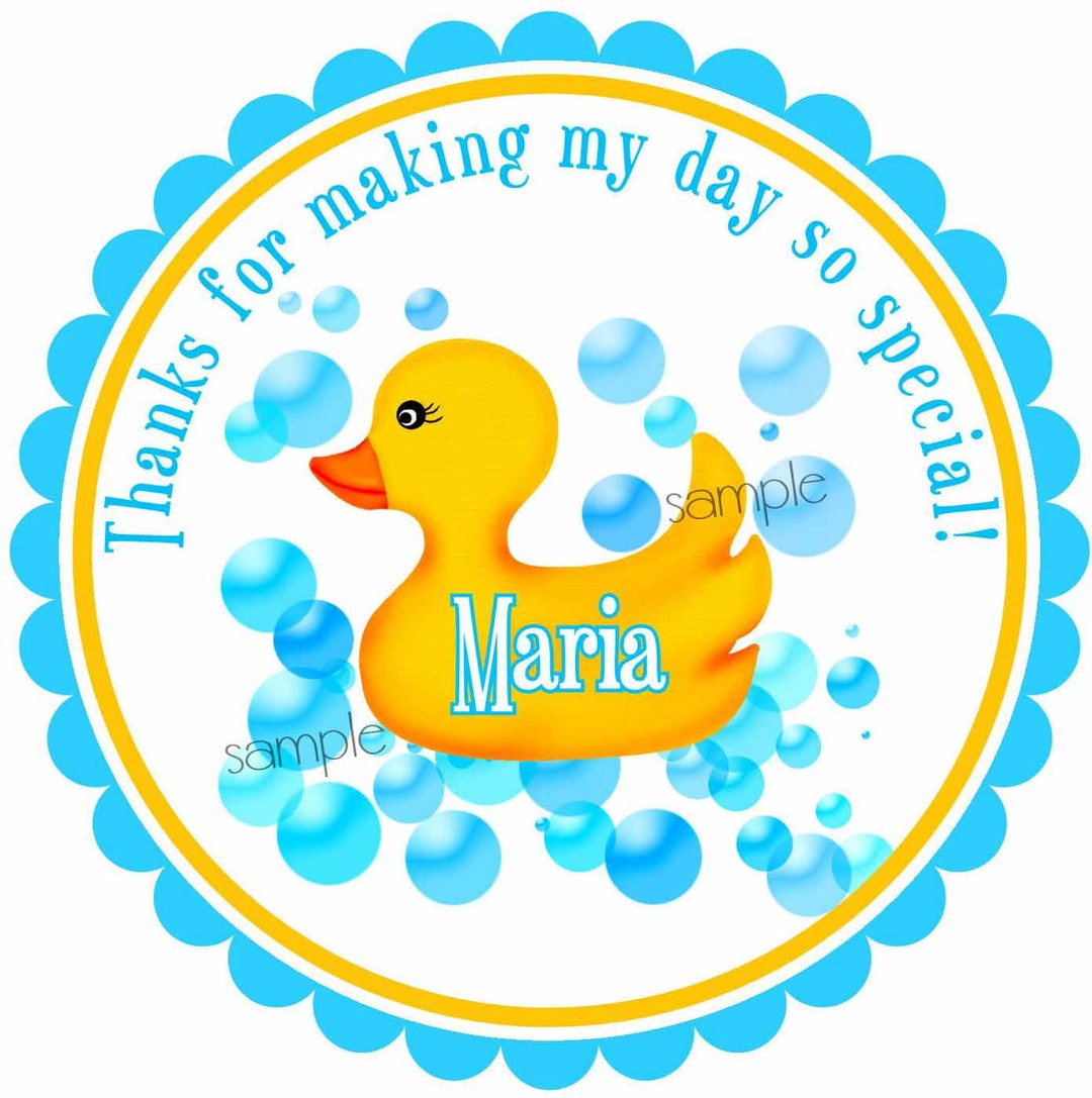 Rubber Ducky Stickers, Rubber Duck, Baby Shower Stickers, Rubber Ducky ...