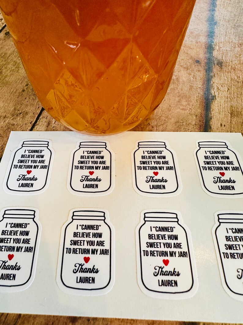 Return My Canning Jar Labels, Return Jar Labels, Fruit Canning Stickers ...