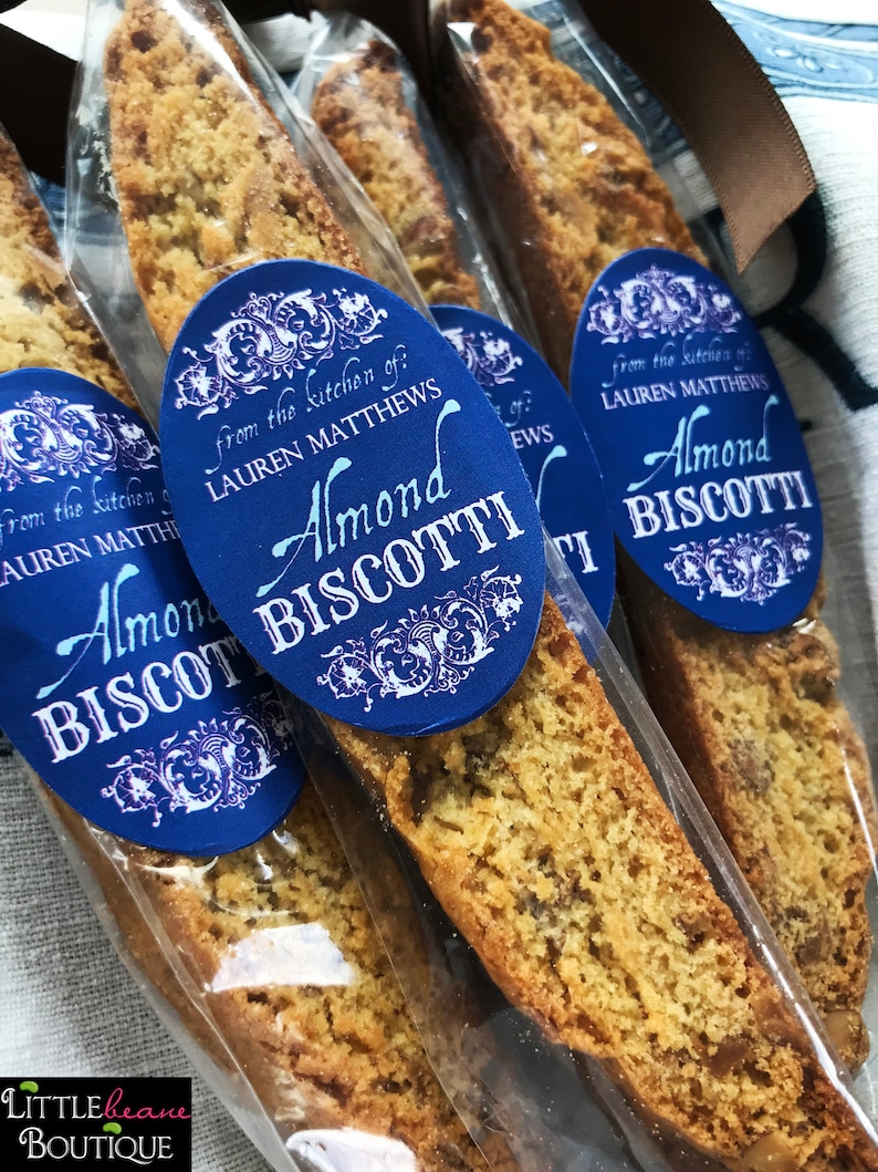 Italian Biscotti Labels, Homemade Biscotti Stickers, Italian Cookie ...