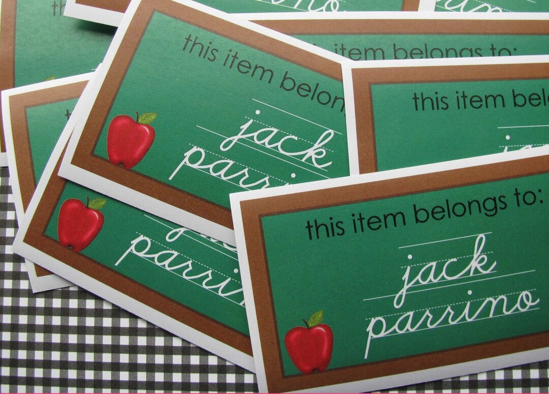 Printable Back to School Stickers, DIY, Labels,applie, Chalkboard ...