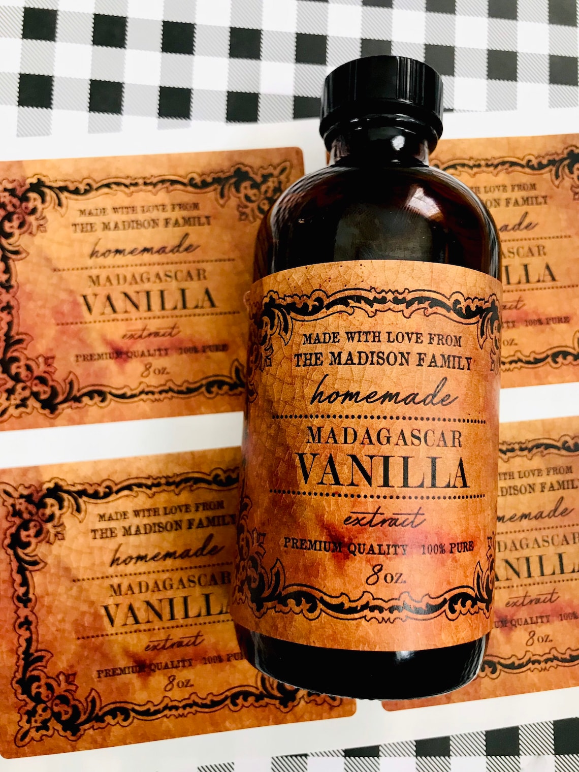 Vanilla Extract Labels Homemade Vanilla Extract Labels - Etsy