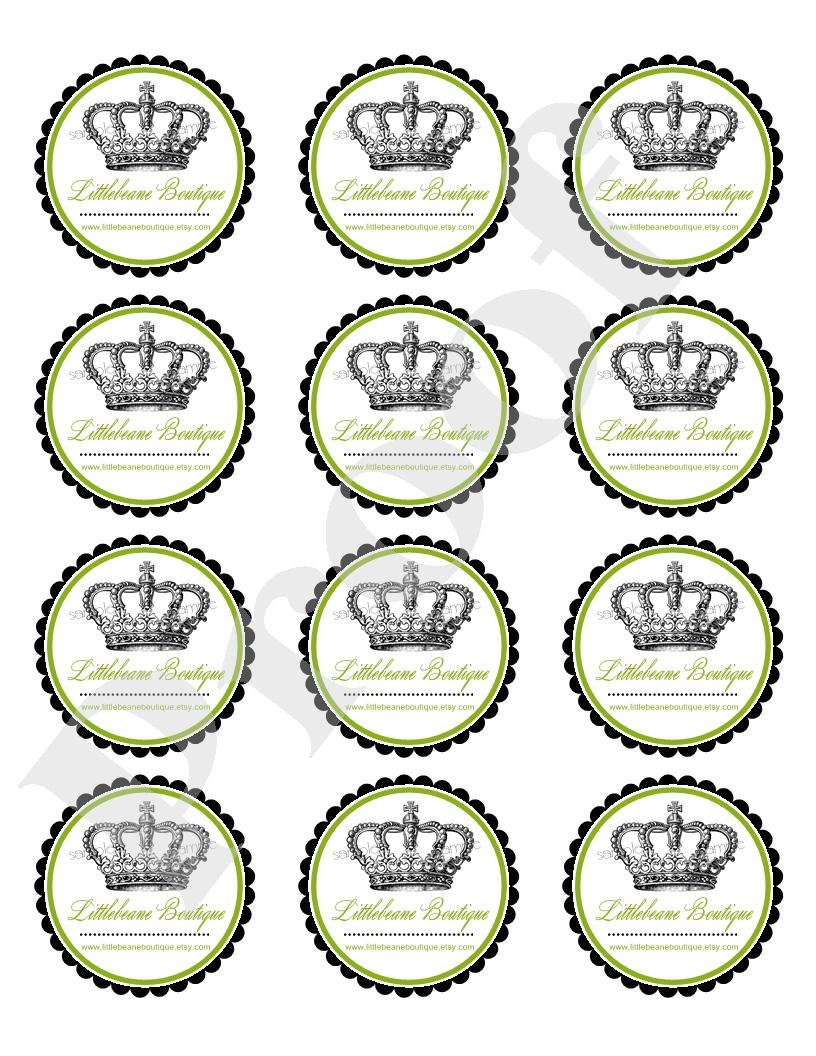 Crown Stickers Princess Crown Stickers Royal Fourish - Etsy