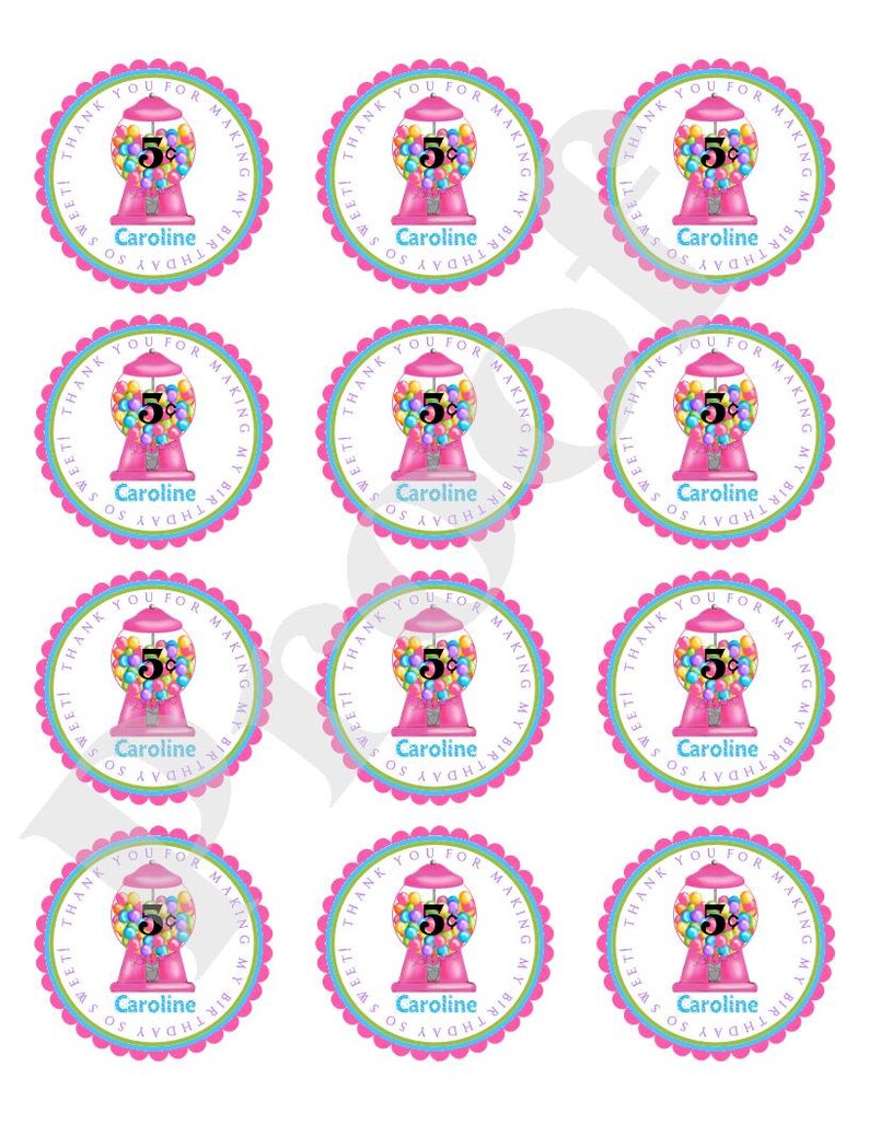 Gumball Machine Stickers, Pink Gumball Machine ,gumball Stickers, Candy ...