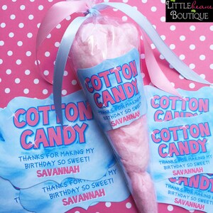 Cotton Candy Stickers, Circus Stickers, Carnival Stickers ,favor Labels ...