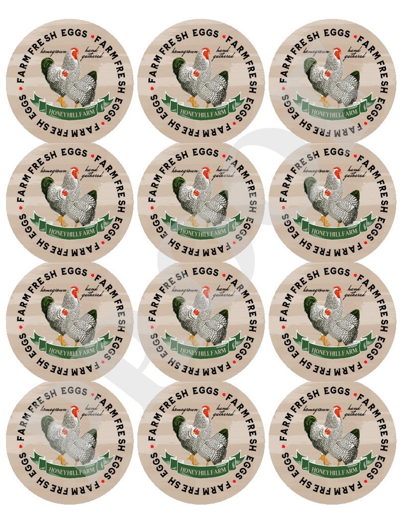 Personalized Egg Carton Labels Farm Fresh Egg Labels Fresh - Etsy