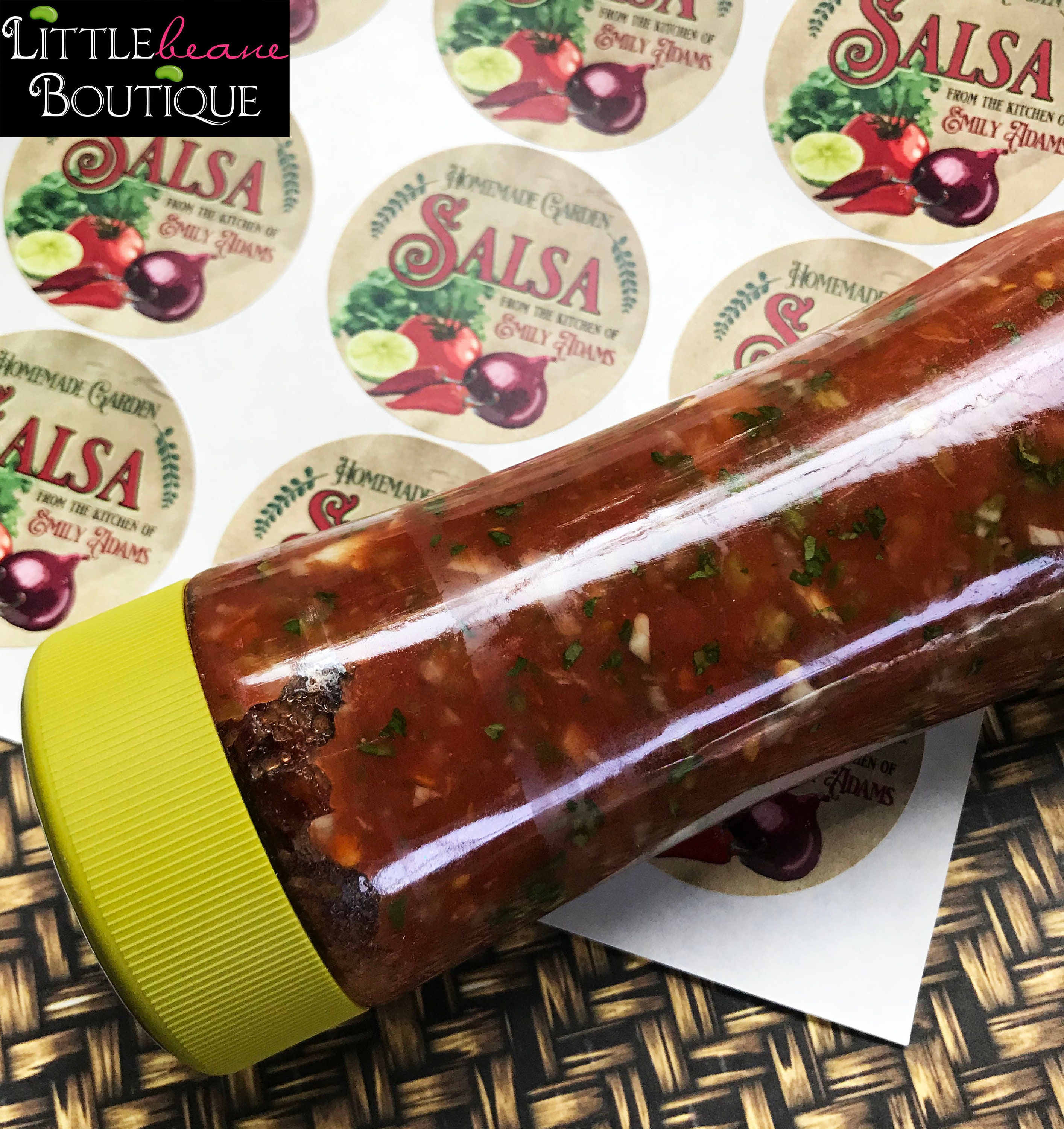 Salsa Labels Garden Salsa Labels Homemade Salsa Labels | Etsy