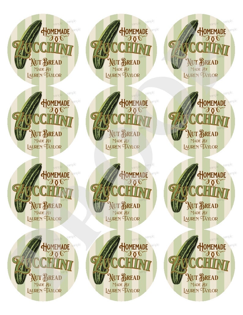 Banana Nut Bread Labels Banana Stickers Banana Bread Baking - Etsy