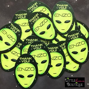Alien Stickers, Alien Birthday Party, Galaxy Party, Outerspace Stickers ...